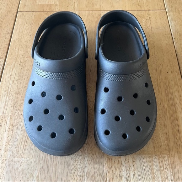CROCS | Shoes | Charcoal Gray Crocs M9 W1 | Poshmark